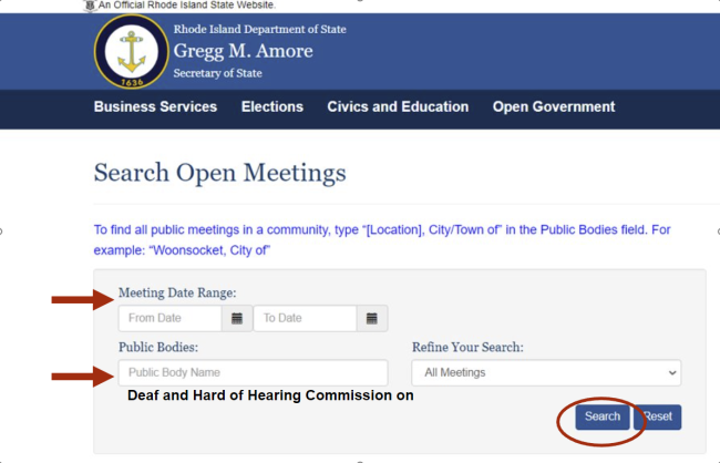 Agendas & Meetings | Commission on the Deaf and Hard of Hearing (CDHH)